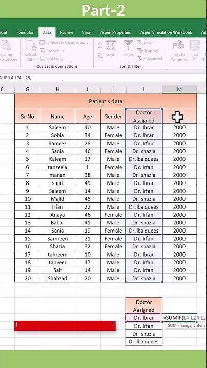 sumif formula in Excel part 2 - YouTube