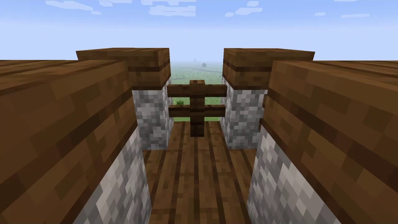 Minecraft pillager tower transformation pillage to village - YouTube