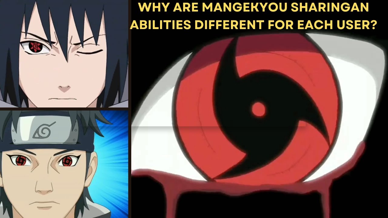 Why Are Mangekyou Sharingan Abilities Different For Each User? Explained - YouTube