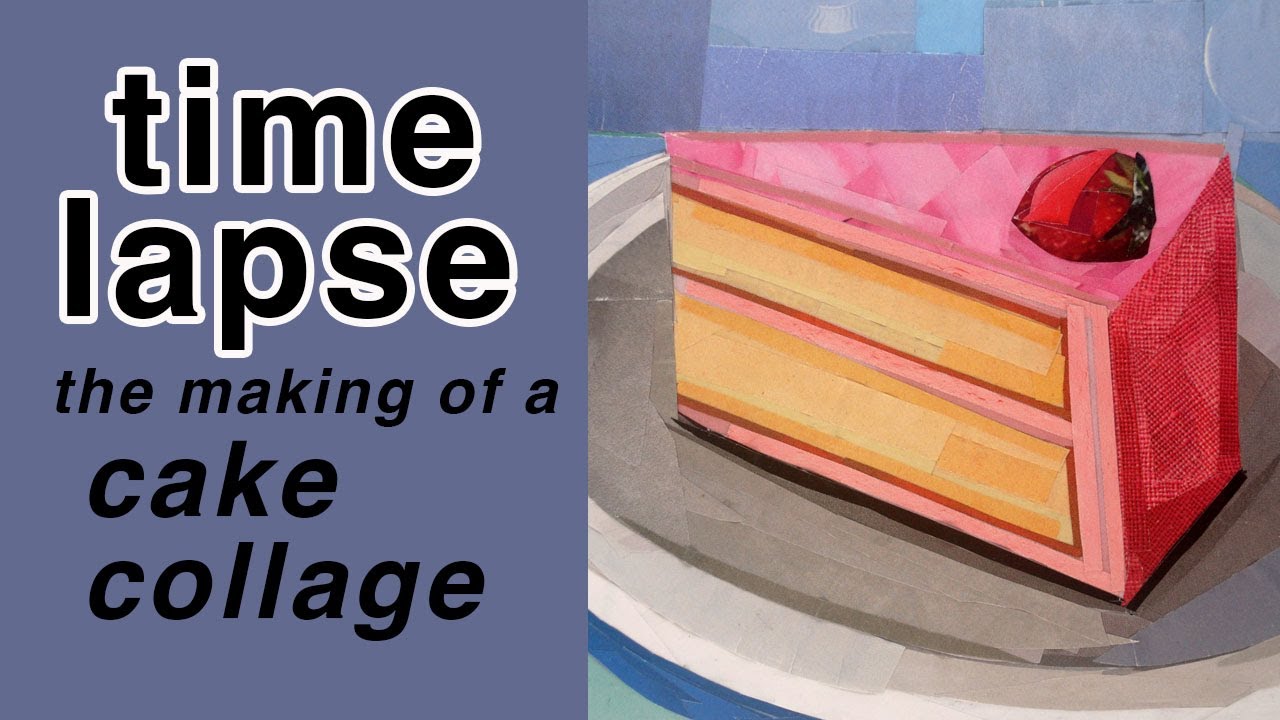 Making a Cake Collage from Magazine Cutouts - YouTube