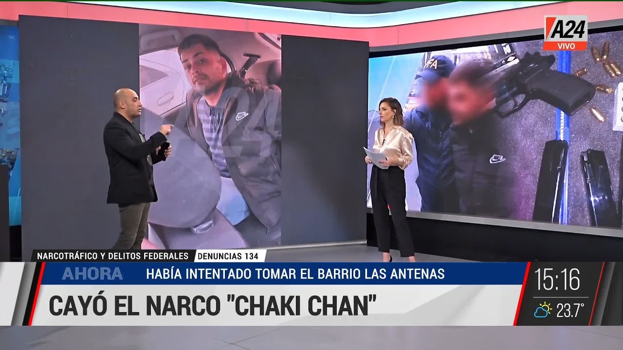 🔴 "Chaki Chan" aterraba a vecinos a los tiros - YouTube
