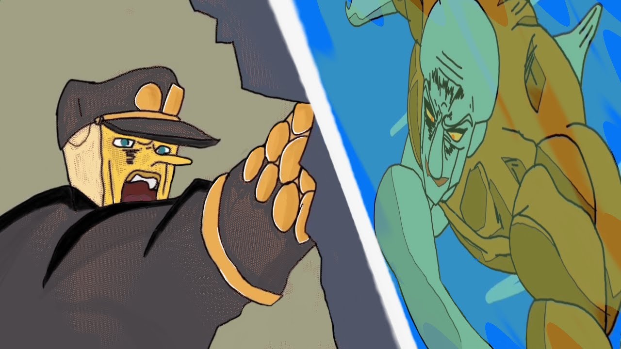 Squidward Dio vs Jotaro Sponge Part 2 / ROADROLLER DA- Spongebobs ...
