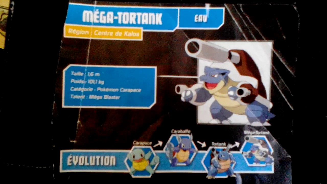 Le pokémon mega Tortank - YouTube