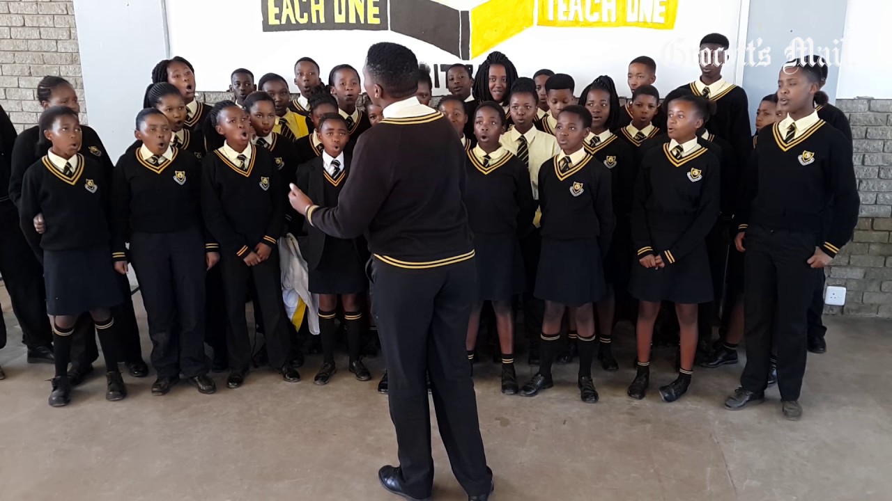 Nombulelo High School Choir recites - YouTube