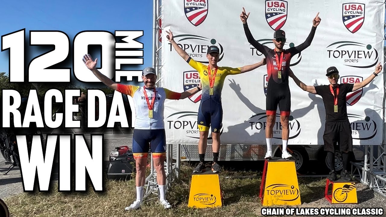 How I FUEL To Win RACES!! Cat 3 WIN // Chain of Lakes Cycling Classic ...