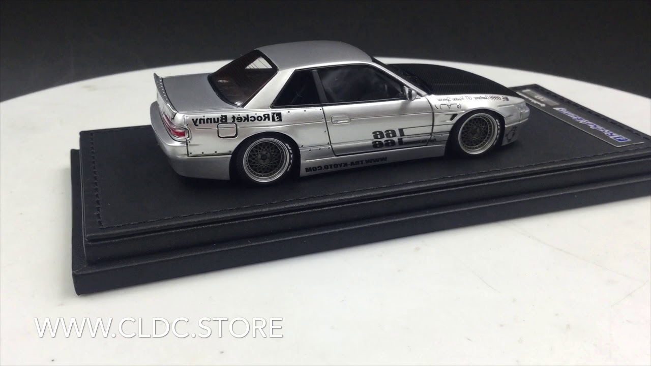 Ignition Model 1:43 Rocket Bunny S13 V1 (silver) resin car model ...
