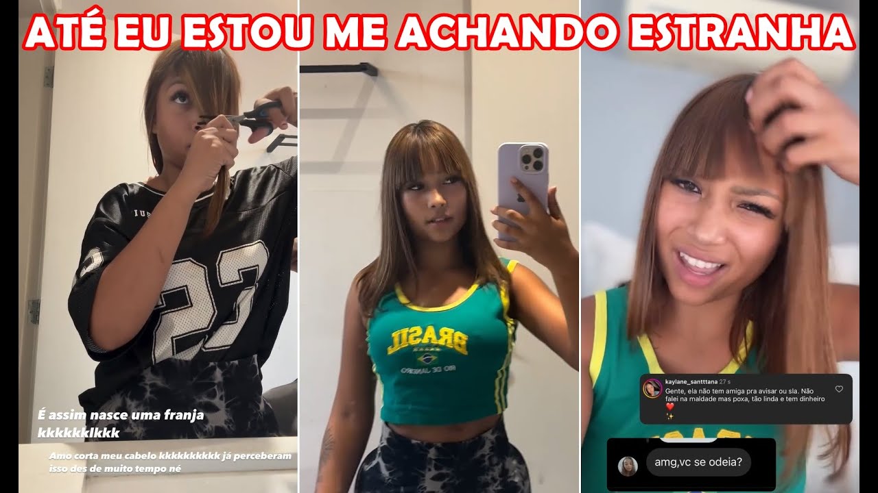 Thay Rodrigues: resolvi mudar o visual e estou me achando estranha ...