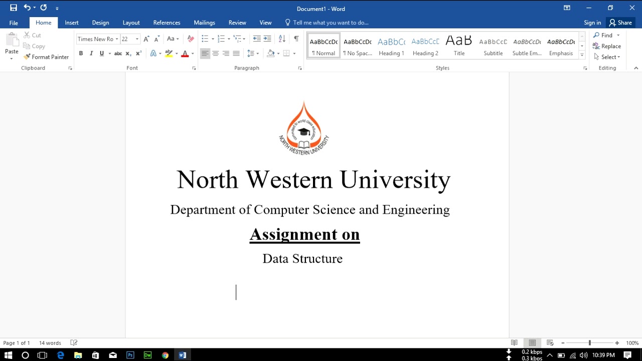 How To Make Front Page In Ms Word YouTube how-to-make-front-page-in-ms-word-youtube