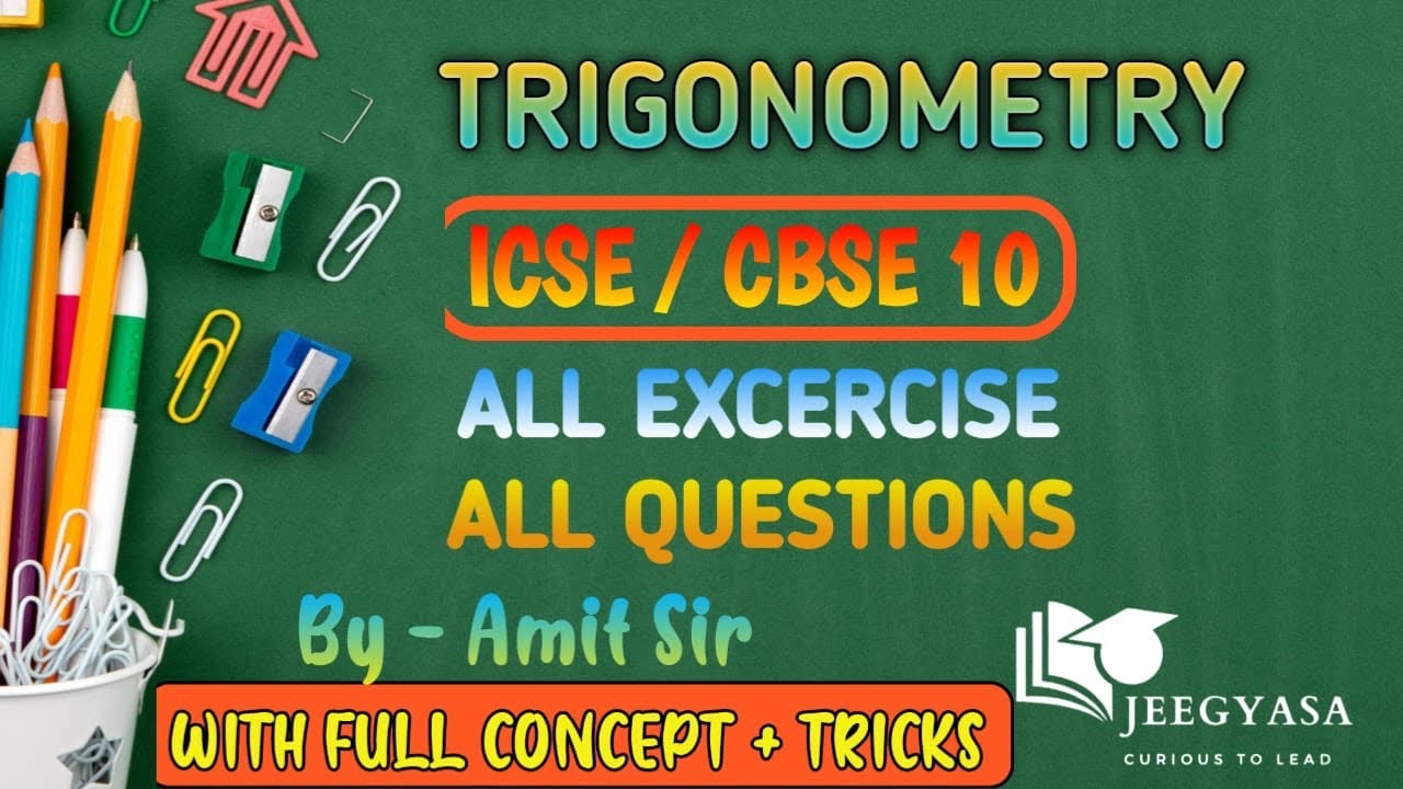 Trigonometry class 10| Part -1 |ICSE|CBSE|WB | - YouTube