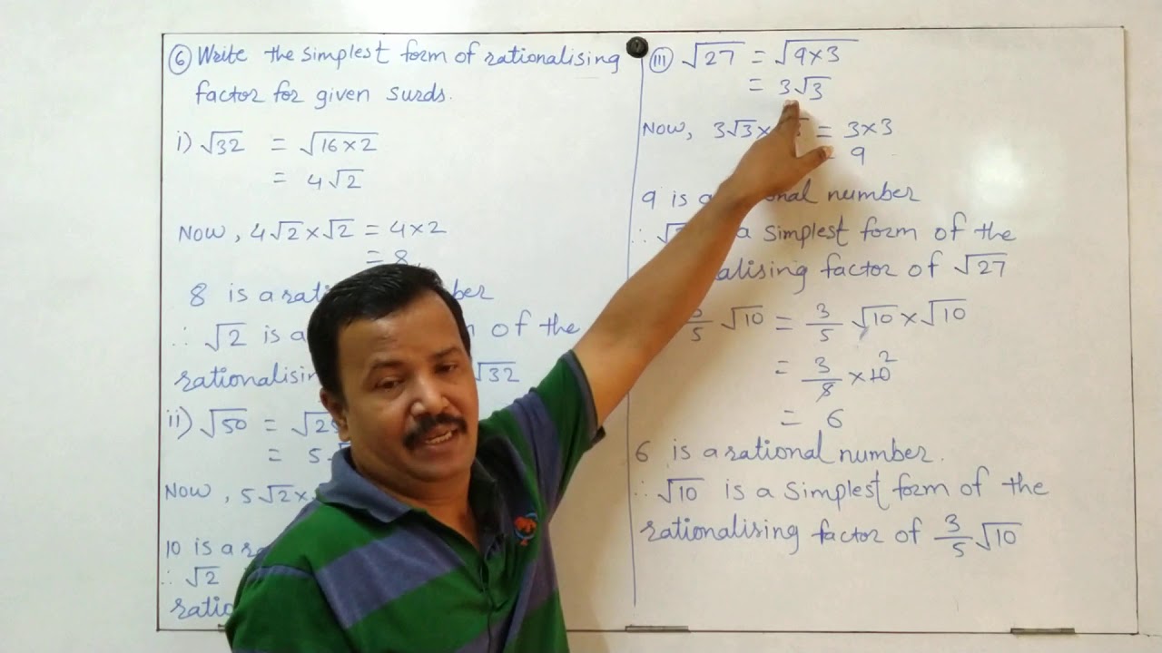 SSC std 9 Math 1 chp 2 problem set que. 6 - YouTube