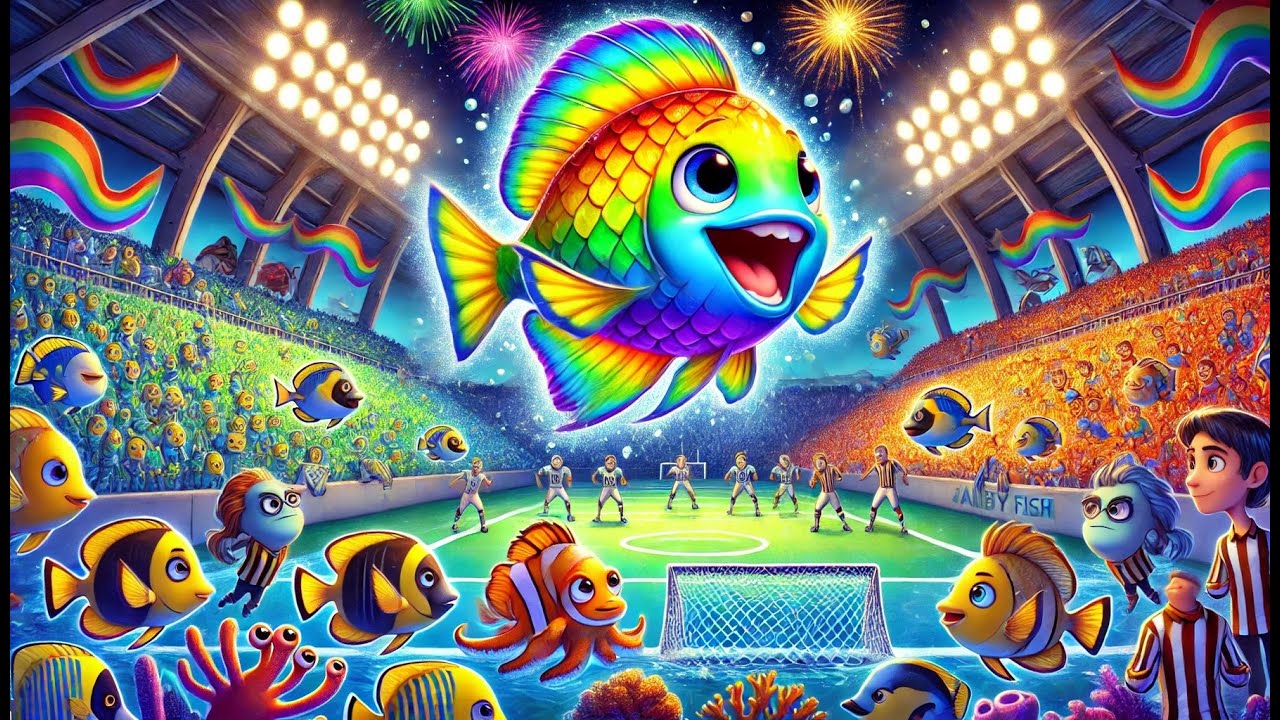 The Rainbow Fish's Colorful Match 🐬 - YouTube