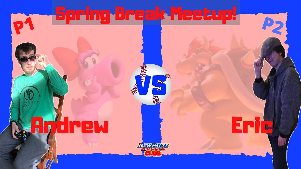 Mario Superstar Baseball SPRING BREAK MEETUP! Andrew (Birdo) vs Eric ...