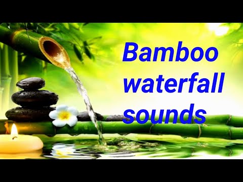 Bamboo water fountain | water fall sounds effect | relaxing music mind ...