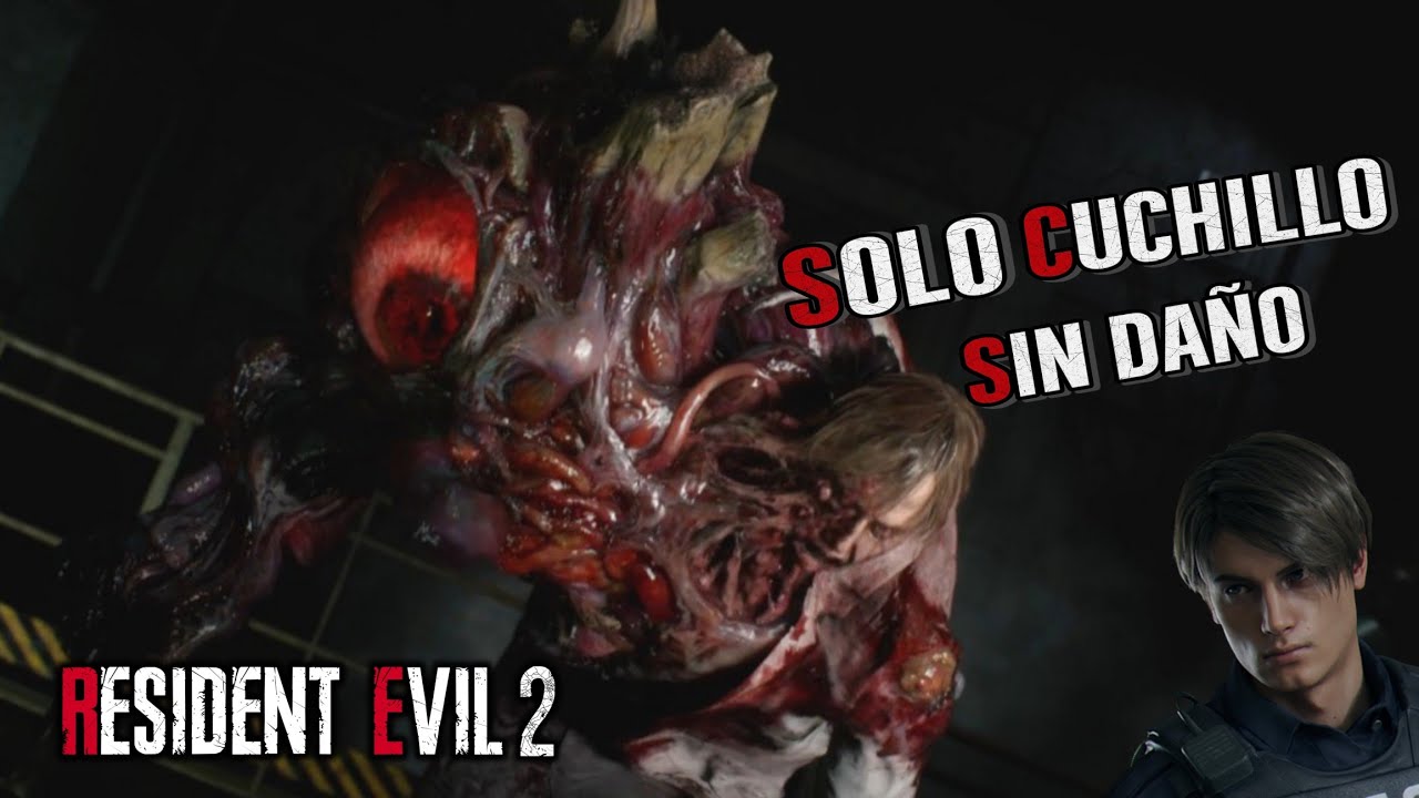 Resident Evil 2 Remake - Birkin first fight [ Knife Only, No Damage ...