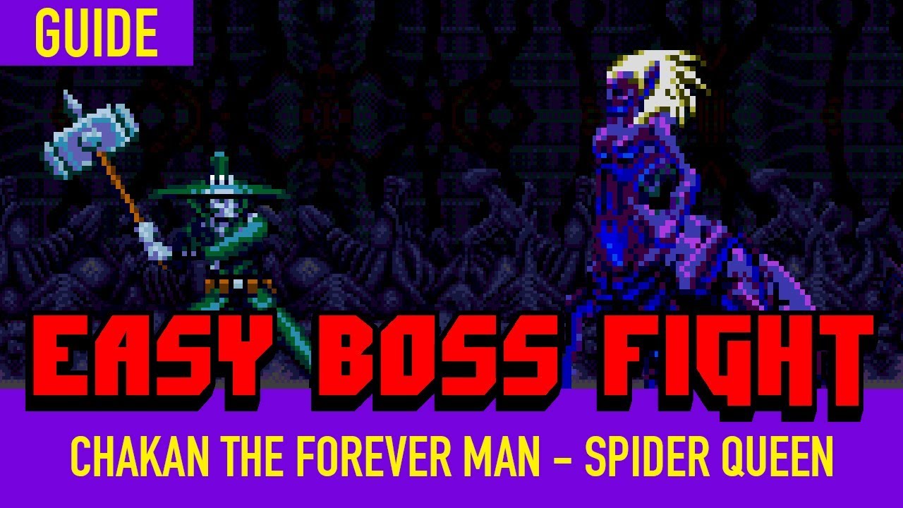 Easy Boss Fight Guide - Sega Genesis Chakan The Forever Man Spider ...