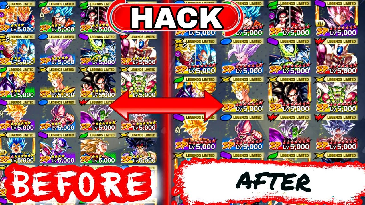 14 Star ⭐ Characters Hack On Dragon Ball Legends / Mod menu dragon ball ...
