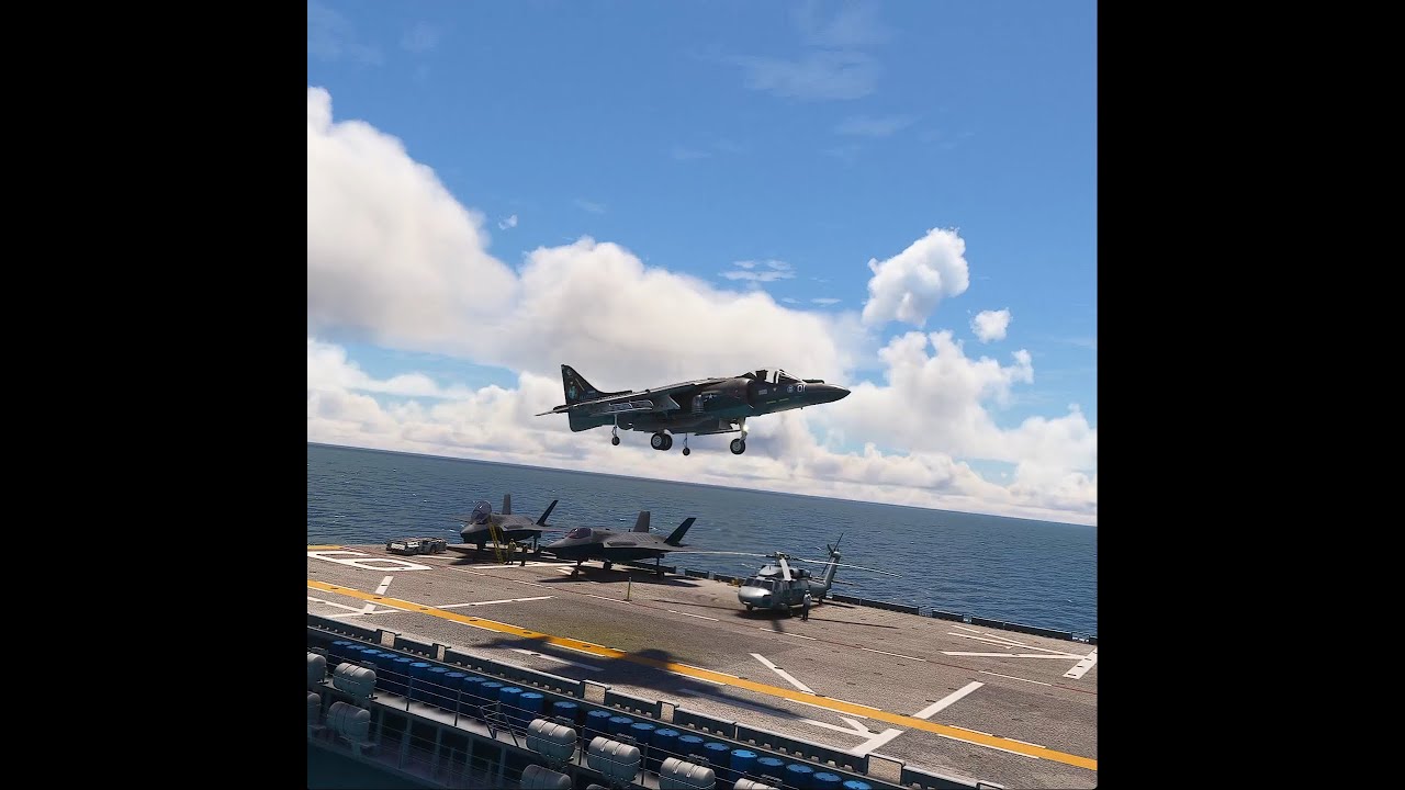 VERTICAL TAKE OFF AV-8B Harrier VMA 231 from aircraft carrier - YouTube