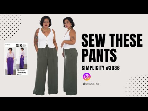 Simplicity Sewing Pattern S3036 Misses’ Trousers by Mimi G Style ...