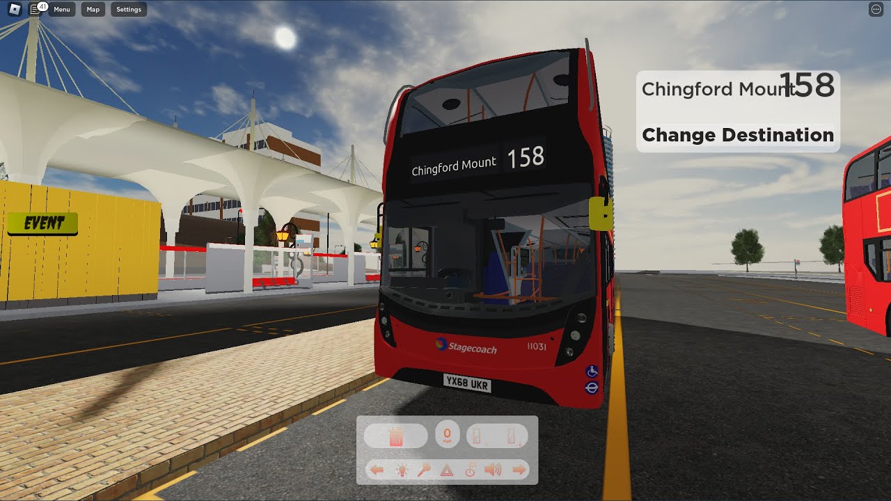 Roblox London & East Bus Simulator Enviro 400 MMC Route 158 Stratford ...