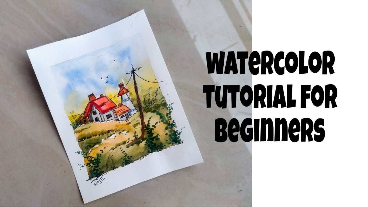 Watercolor Tutorial For beginners | How to paint with watercolor #art # ...