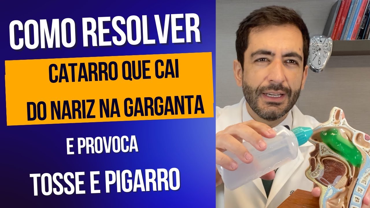 Secreção Pegajosa Entre o Nariz e a Garganta: provoca pigarro e tosse ...