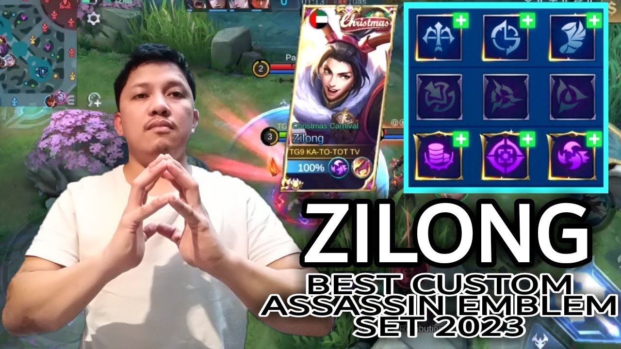 Zilong Best Custom Assassin Emblem Set 2023 | Best Emblem Set For ...