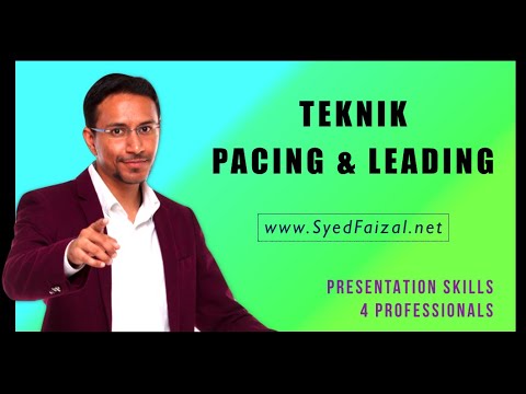 How to Pace and Lead in Presentation - YouTube