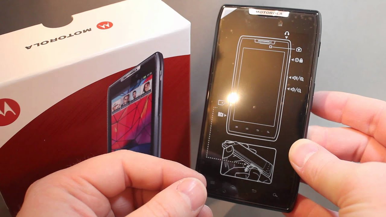 Motorola Droid Razr Android Phone Unboxing & First Look - YouTube