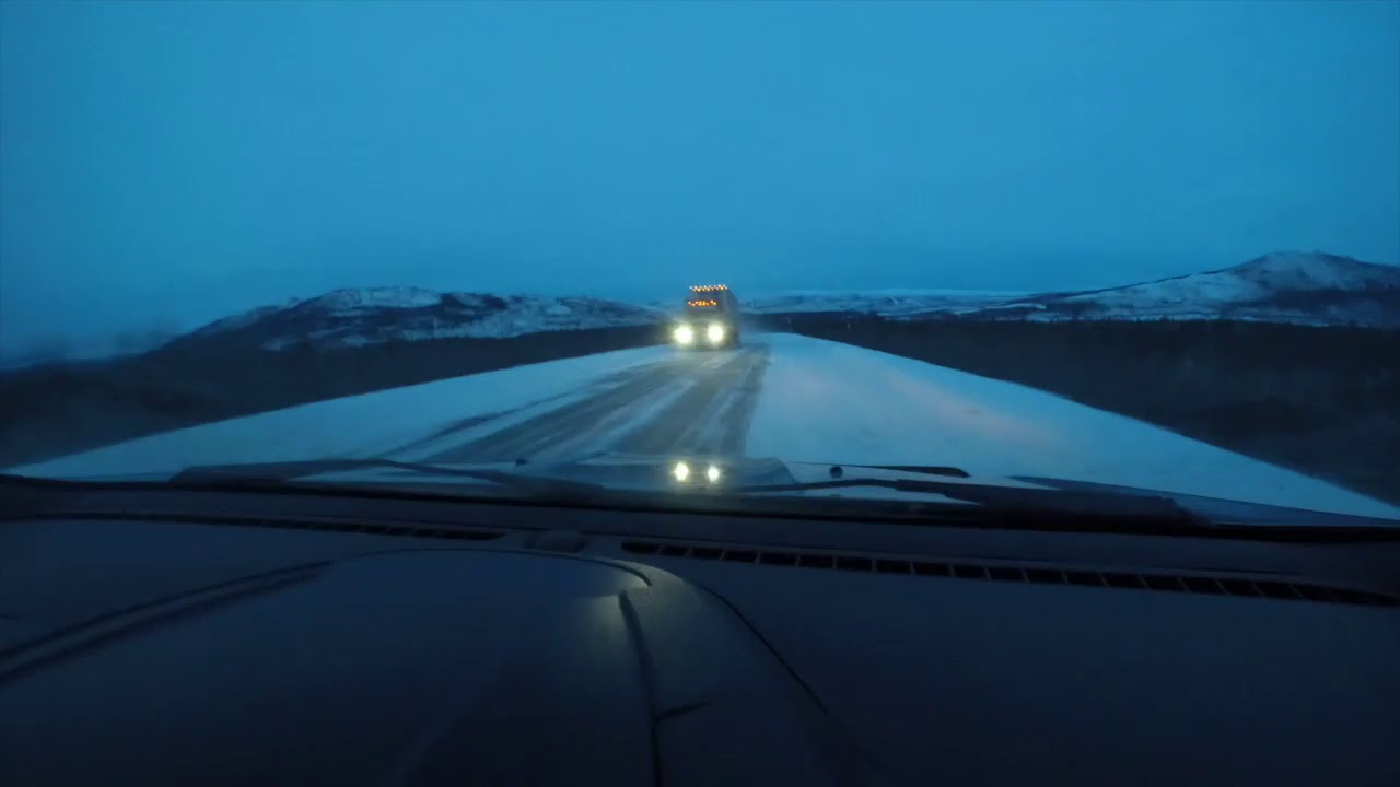 Alaska Dalton Highway Atigun Pass Winter Drive Timelapse - YouTube