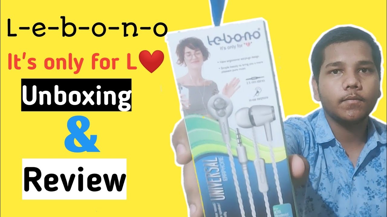 Lebono Universal Earphone Unboxing & Review || Lebono Universal ...