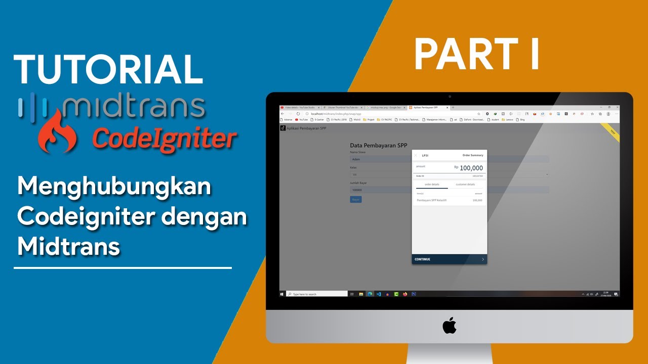 Cara Integrasi Codeigniter Dengan Midtrans Youtube 2064