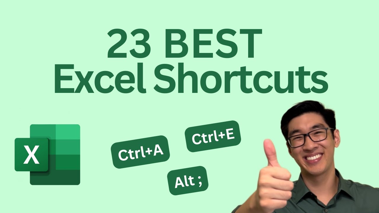 Excel Shortcuts You Need To Know Youtube