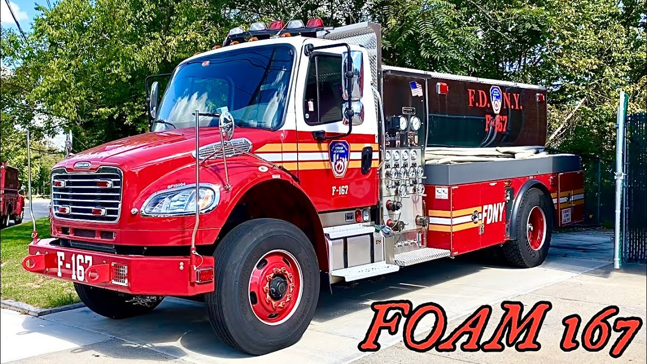 🌟FLEET FRIDAY 🌟 FDNY FOAM TANKER 167 - AFFF & HIGH EXPANSION FOAM - YouTube