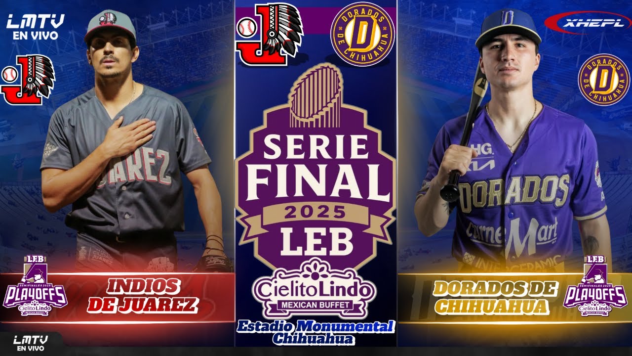 INDIOS DE JUAREZ VS DORADOS CHIHUAHUA | LIGA ESTATAL DE BÉISBOL ...