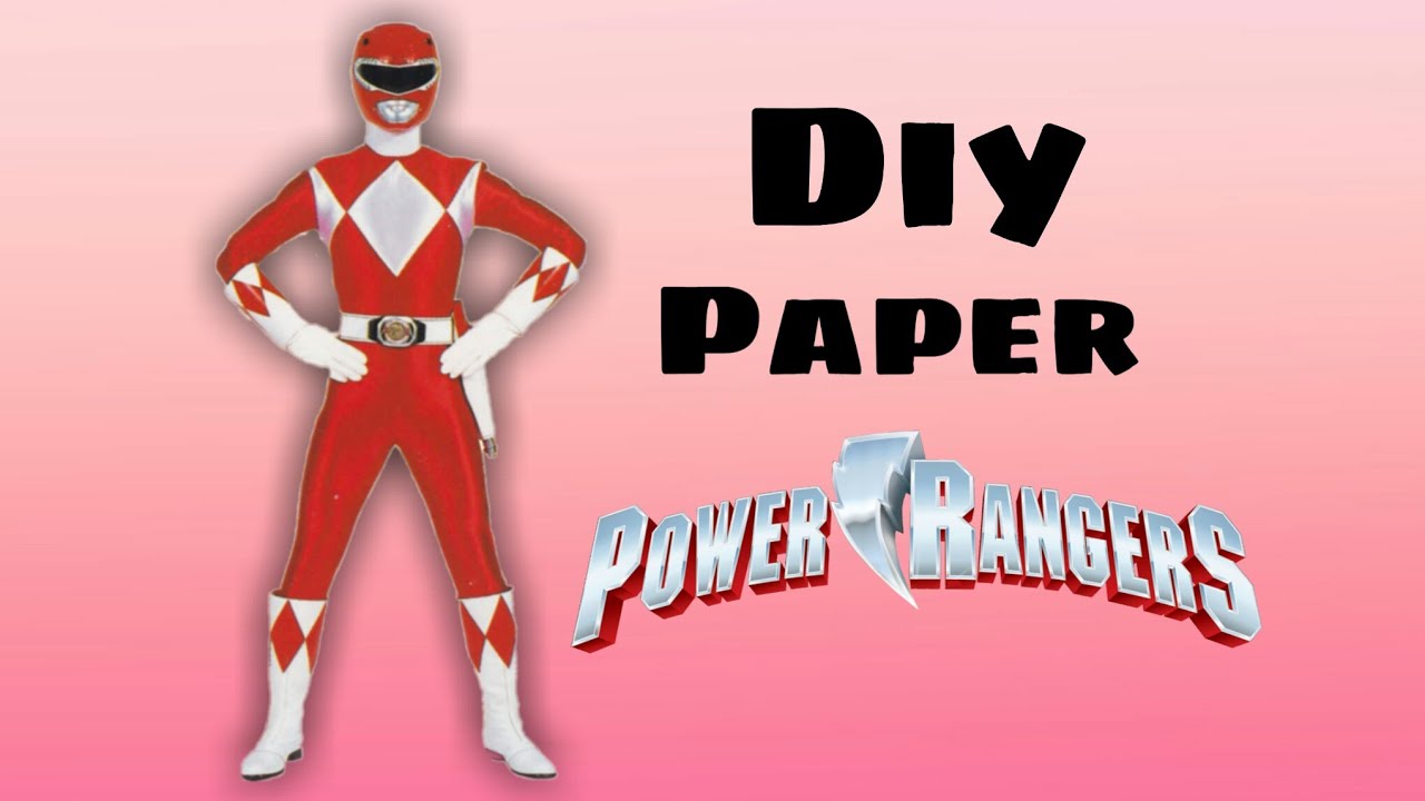 How to make Power Ranger using newspaper|DIY paper POWER RANGER - YouTube