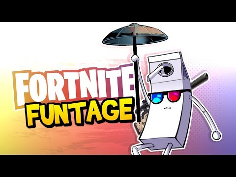 Fortnite Battle Royale FUNTAGE! - MLG Trickshot, The BEST Skybridge & More!