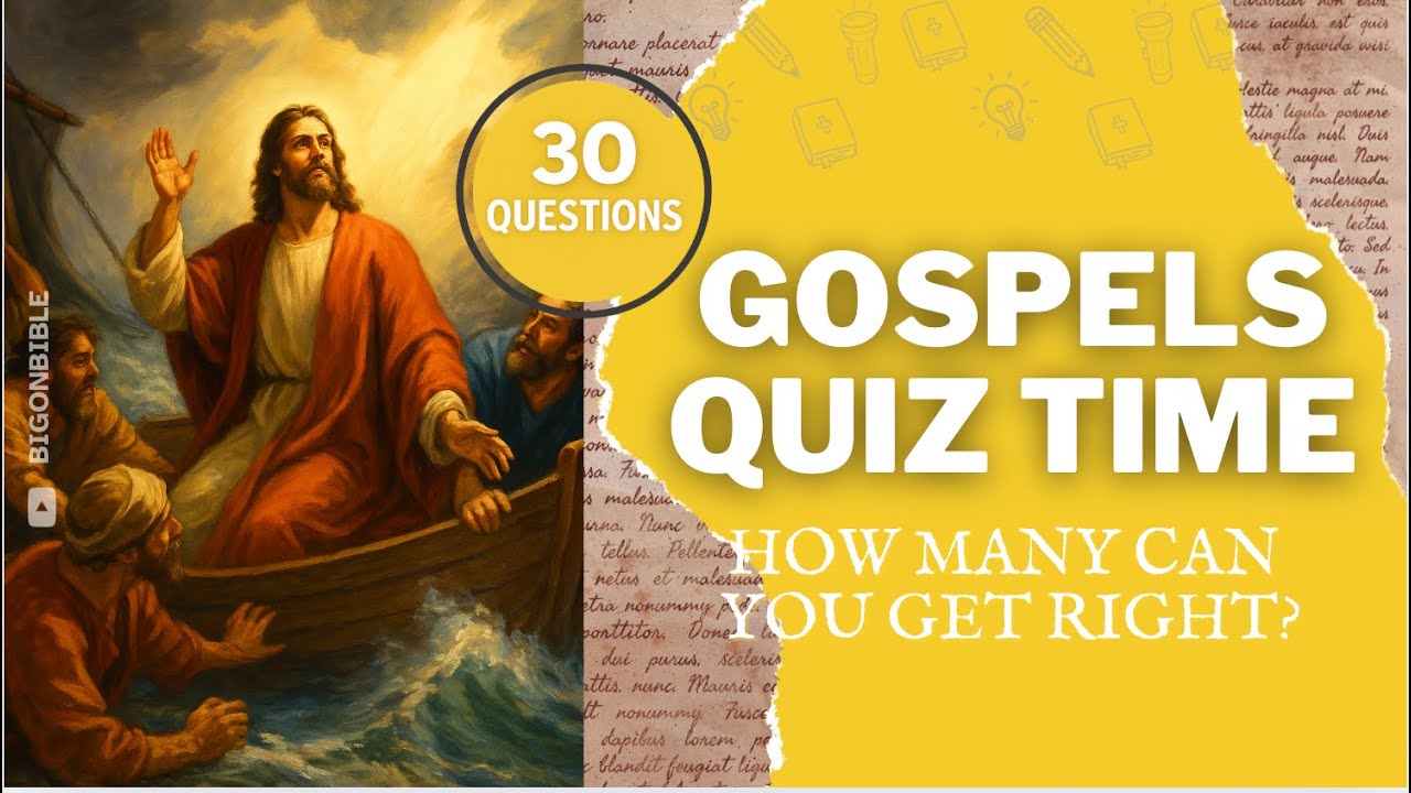Bible Quiz: How well do you know the gospels? | Test your knowledge! # ...