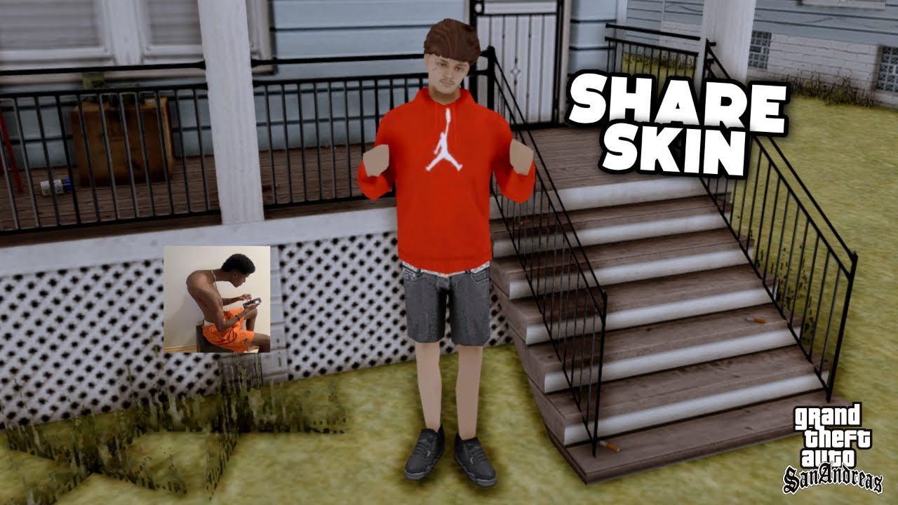 SHARE!!! Skin edgar hoodie champion gangster for GTA SA/MP - YouTube