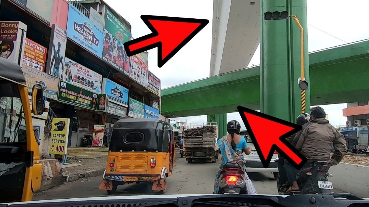 Coimbatore Flyover Under Ride - YouTube