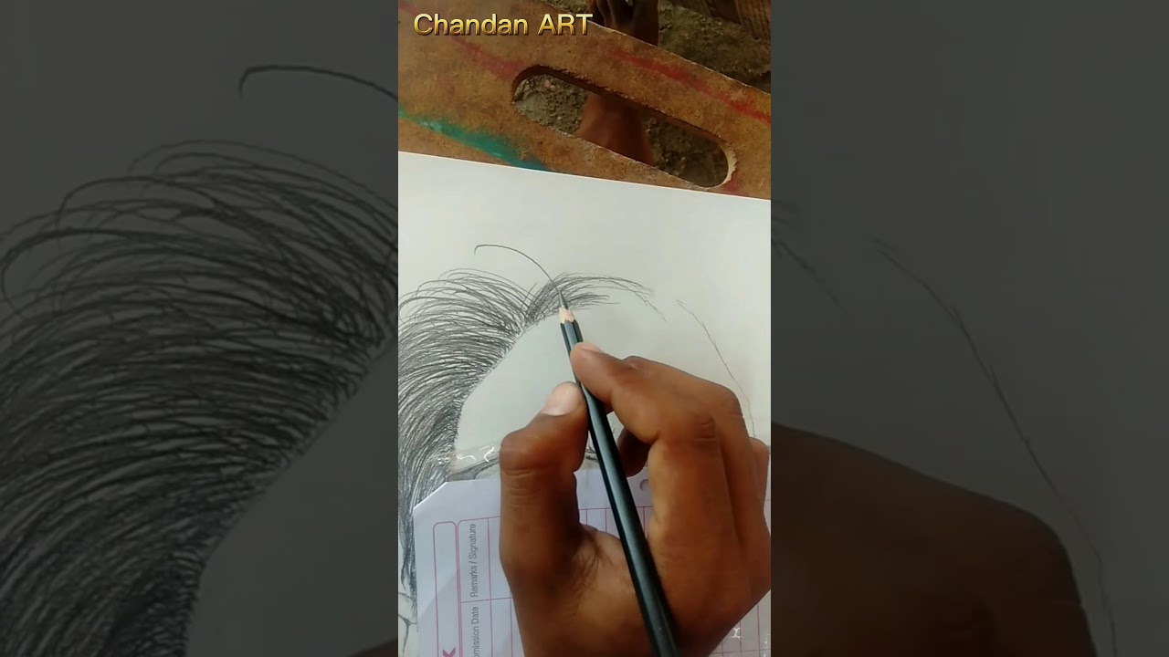 Pencil sketch painting 👌👌 Chandan ART - YouTube