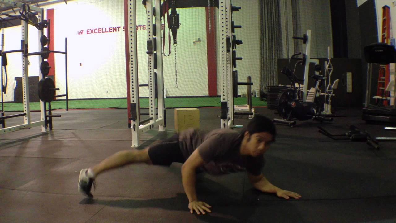 Front Plank with Shoulder Taps - YouTube