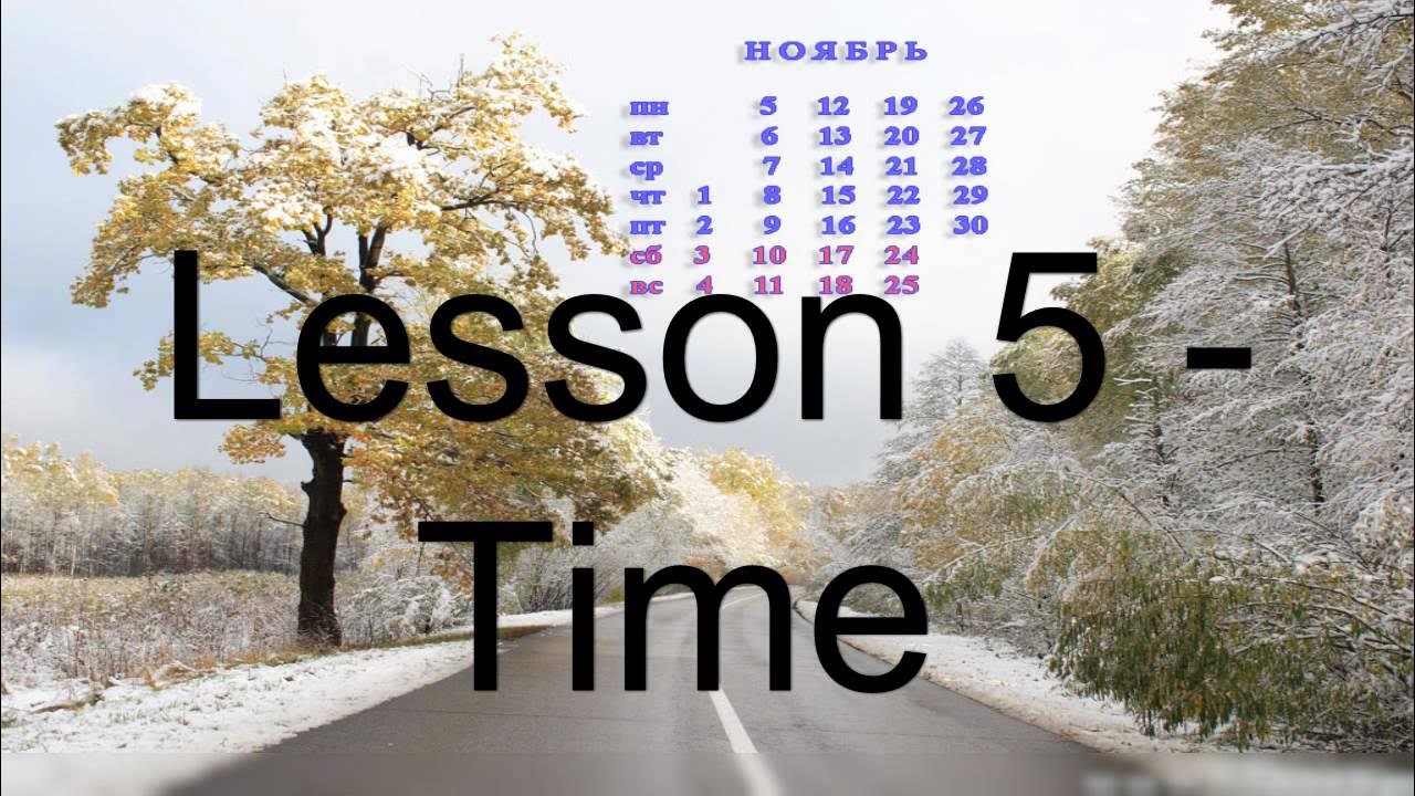 Russian Lesson 5 - Seasons, Days of the week and months of the Year ...