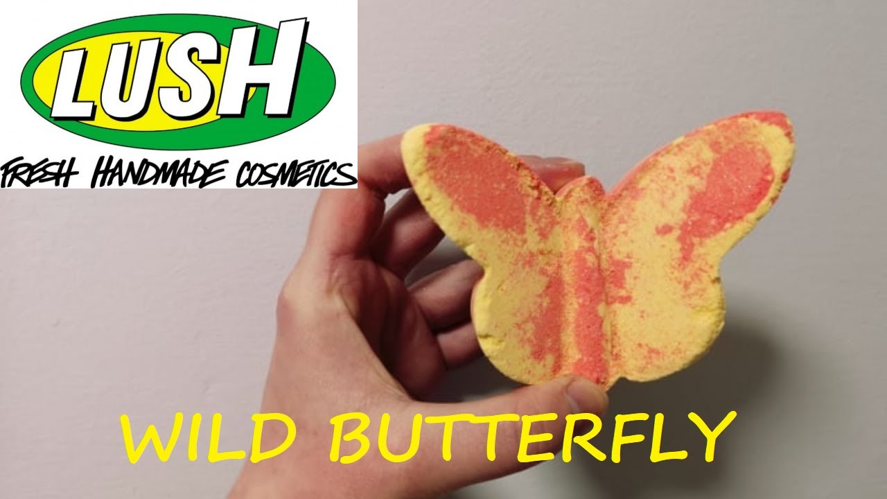 Wild Butterfly LUSH Cosmetics bath bomb DEMO AND REVIEW - YouTube