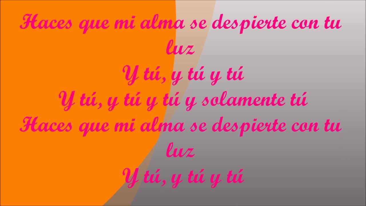 Pablo Alborán - Solamente tú Letra - YouTube