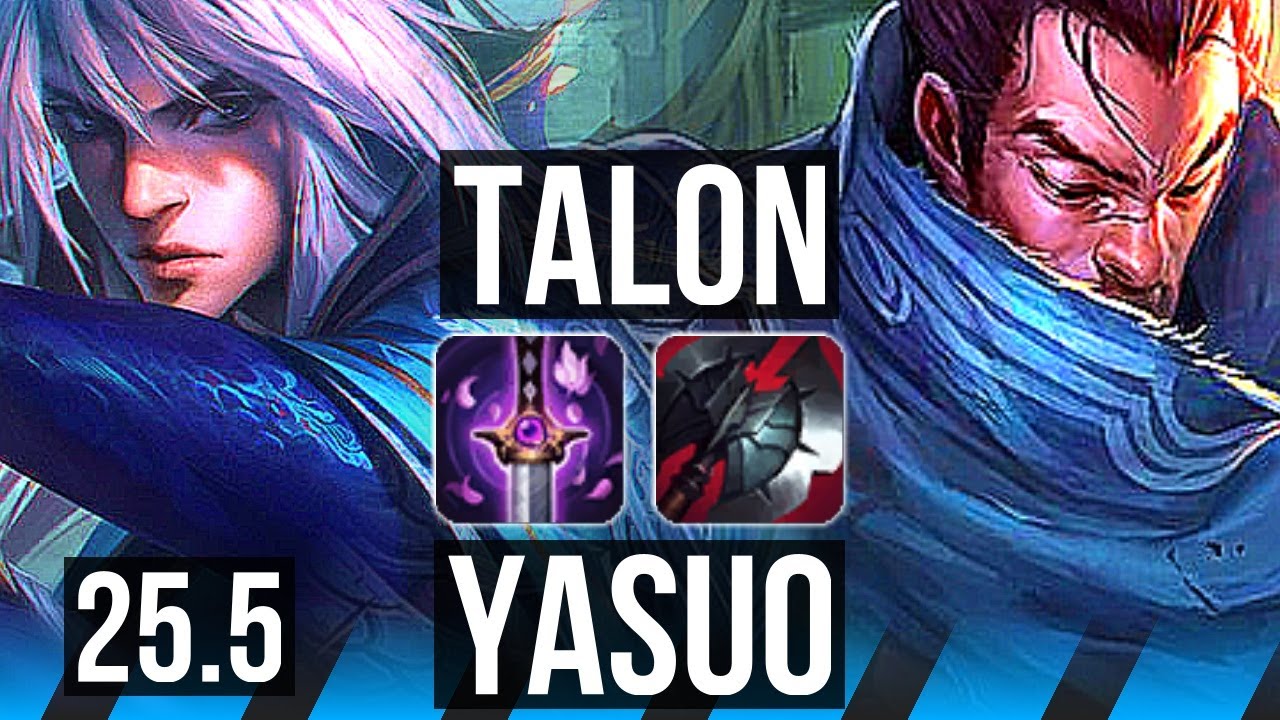 TALON vs YASUO (MID) | 8/0/2, Legendary | KR Grandmaster | 25.5 - YouTube