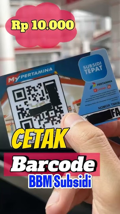 Cara Daftar BBM Subsidi MyPertamina Terbaru 2024 | Cara Cetak Barcode Subsidi BBM - YouTube