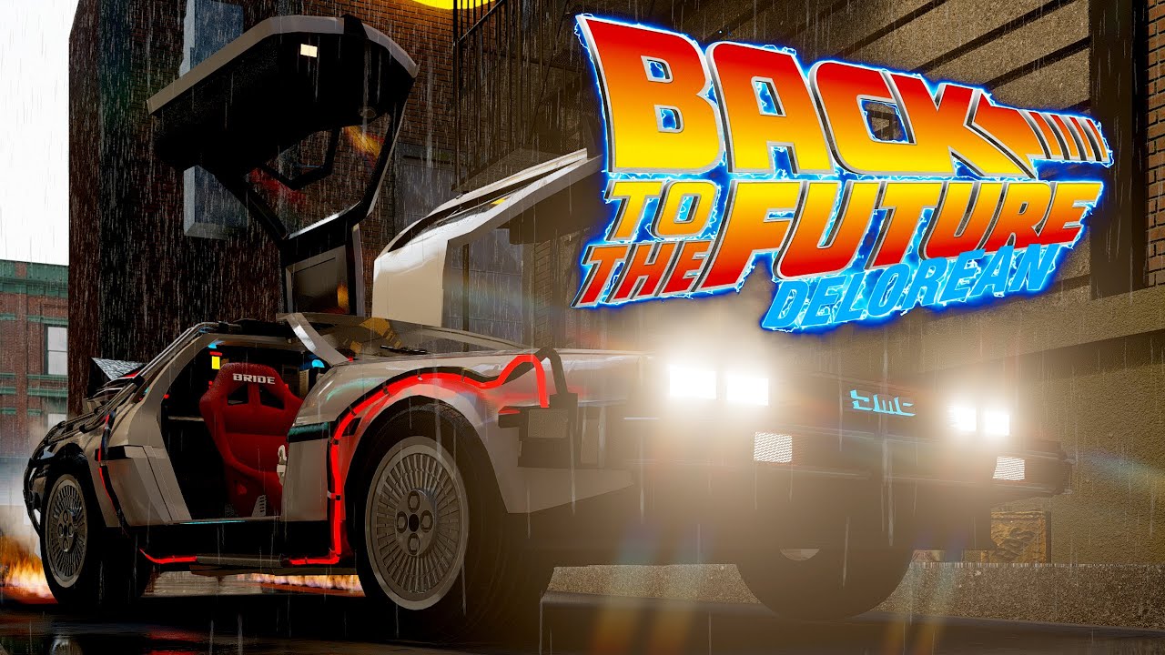 3D DELOREAN TIME MACHINE FROM "BACK TO THE FUTURE" - YouTube