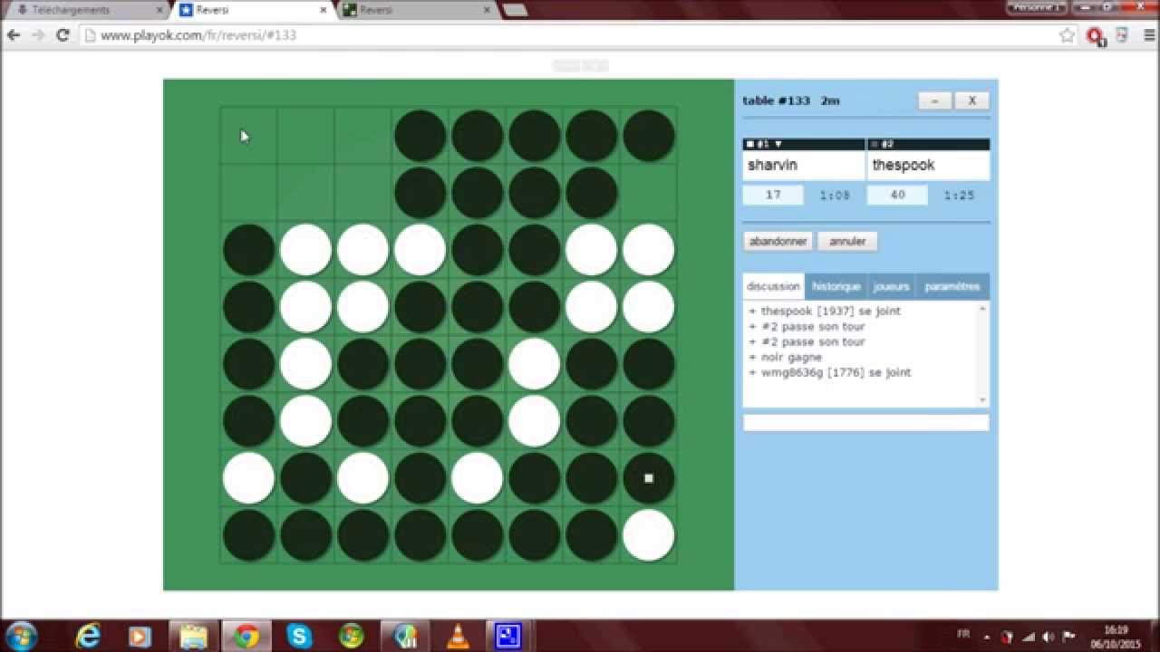 Othello/Reversi level +1900 Play OK - YouTube