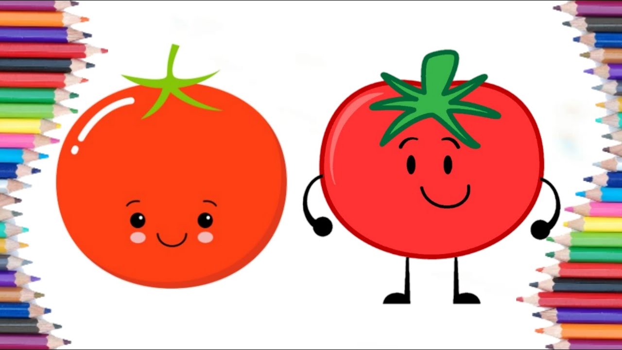 How To Draw Tomato-Easy Drawing/Step-By-Step Tutorials/Toddlers/Pencil ...