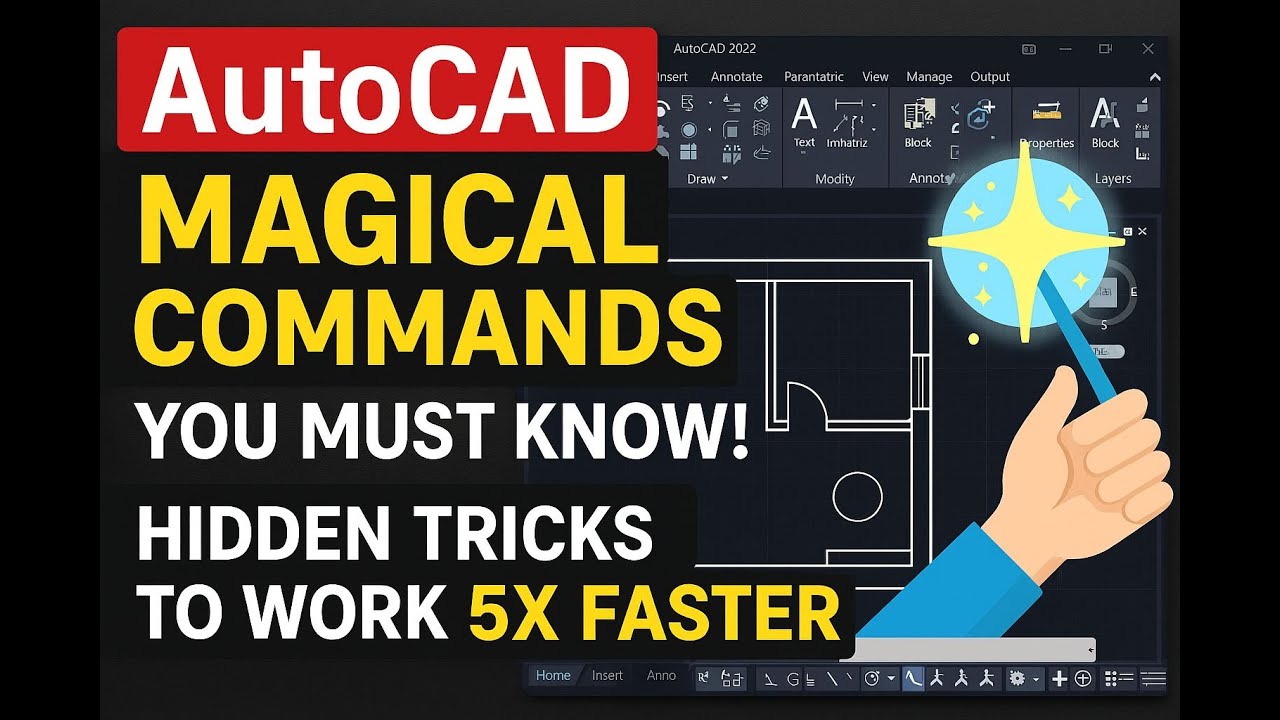 AutoCAD Magical Commands You Must Know! | Hidden Tricks to Work 5X ...